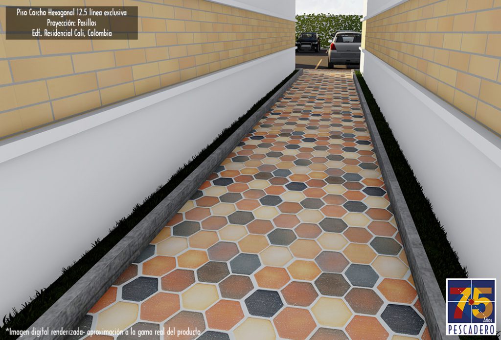 Piso Corcho Hexagonal 12.5×12.5cm – pescadero.com.co